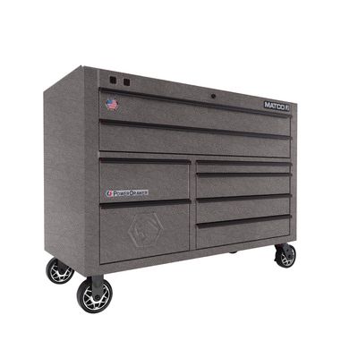 55" DOUBLE-BAY 25" DEEP 8-DRAWER 2S SILVER VEIN STOCK TOOLBOX 2225TB ...