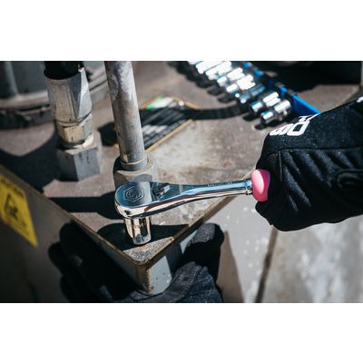3/8" DRIVE 8" EIGHTY8 TOOTH FIXED RATCHET WITH ERGO HANDLE - PINK ...