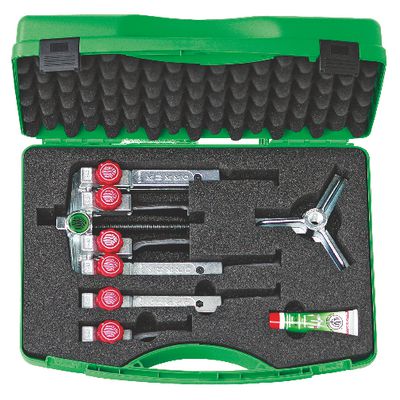 SMALL UNIVERSAL 2 AND 3 JAW PULLER SET WITH NARROW QUICK ADJUSTING JAWS ...