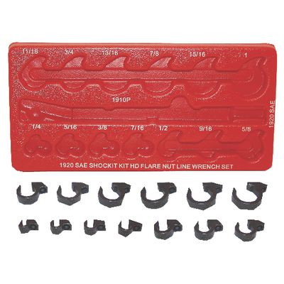 13 PIECE SAE SHOCKIT LINE WRENCH SET LT1920 | Matco Tools