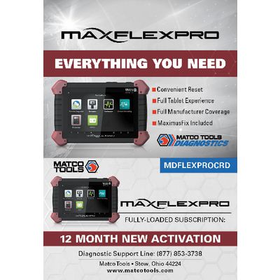 MAXIMUS FLEX PRO FULL UNLOCK MDFLEXPROCRD | Matco Tools