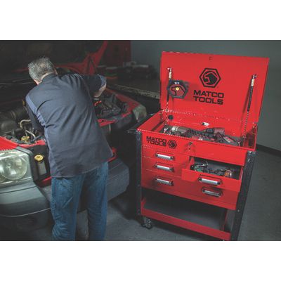 4-DRAWER HEAVY-DUTY SERVICE CART RED MSC4RQP | Matco Tools