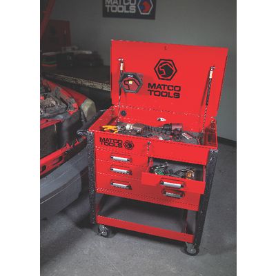 4-DRAWER HEAVY-DUTY SERVICE CART RED MSC4RQP | Matco Tools