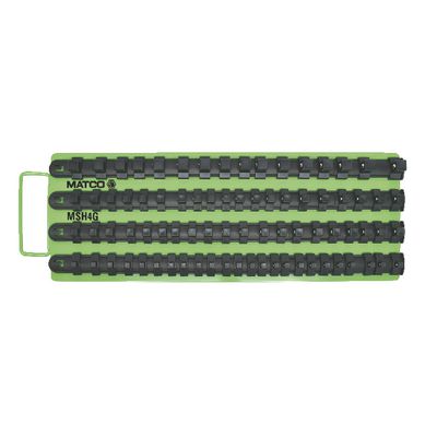 MAGNETIC SOCKET RAIL TRAY FOR 80 SOCKETS - GREEN MSH4G | Matco Tools