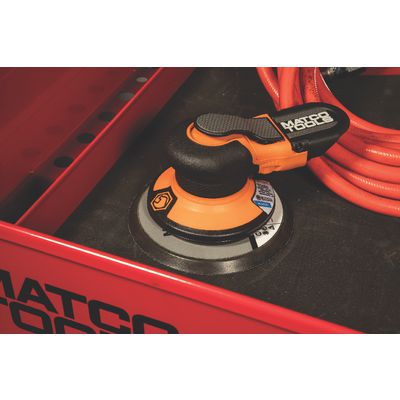 3/16" RANDOM ORBITAL PNEUMATIC LOW NOISE 6" PALM SANDER - ORANGE ...
