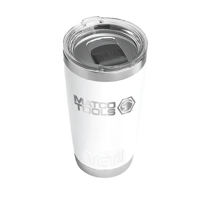 YETI® 20 OZ. RAMBLER TUMBLER - WHITE MTCYETIRM20W | Matco Tools