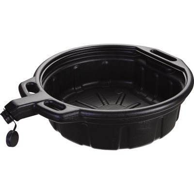 4-1/4 GALLON OVAL DRAIN PAN WITH CAP - BLACK ODPBA | Matco Tools