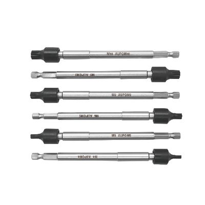 1/4" SHANK 6 PIECE TRIPLE SQUARE UNIVERSAL IMPACT DRIVER 6" LONG ...