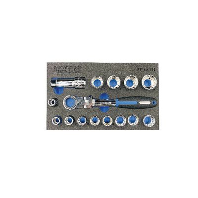 15 PC THRU-HOLE DRIVE RATCHET AND SOCKET SET SB15TH | Matco Tools