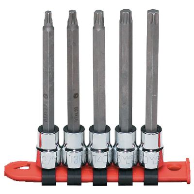 3/8" DRIVE 5 PIECE LONG TORX BIT DRIVER SET SBP5TXL | Matco Tools