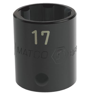 10 PIECE 3/8" DRIVE METRIC PRO NON-SLIP IMPACT SOCKET SET SBPMA10R ...