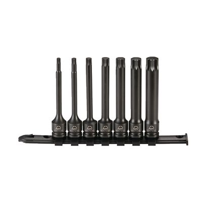 3/8" DRIVE 7 PIECE 4" LONG IMPACT ADV TRIPLE SQUARE BIT SET SBPQLM7V ...