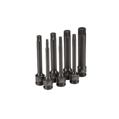 3/8" DRIVE 7 PIECE 4" LONG IMPACT ADV TRIPLE SQUARE BIT SET SBPQLM7V ...