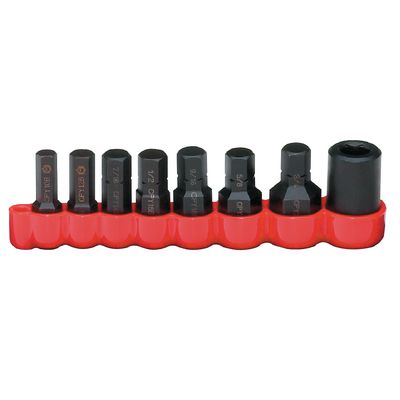 1/2" DRIVE 8 PIECE SAE INTERCHANGEABLE HEX BIT DRIVER SET SCY8R | Matco ...