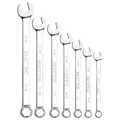 7 PIECE STANDARD SAE STATIC WRENCH SET SMC76K | Matco Tools