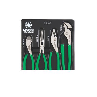 4 PIECE UNIVERSAL PLIERS SET - GREEN SPU4G | Matco Tools