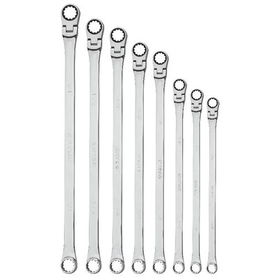 8 PIECE 0° FLEX HEAD RATCHETING XL WRENCH SET SRFBZXL82TA | Matco Tools