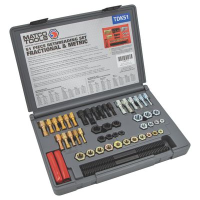 51 PIECE RETHREADING TAP & DIE SET TDK51 | Matco Tools